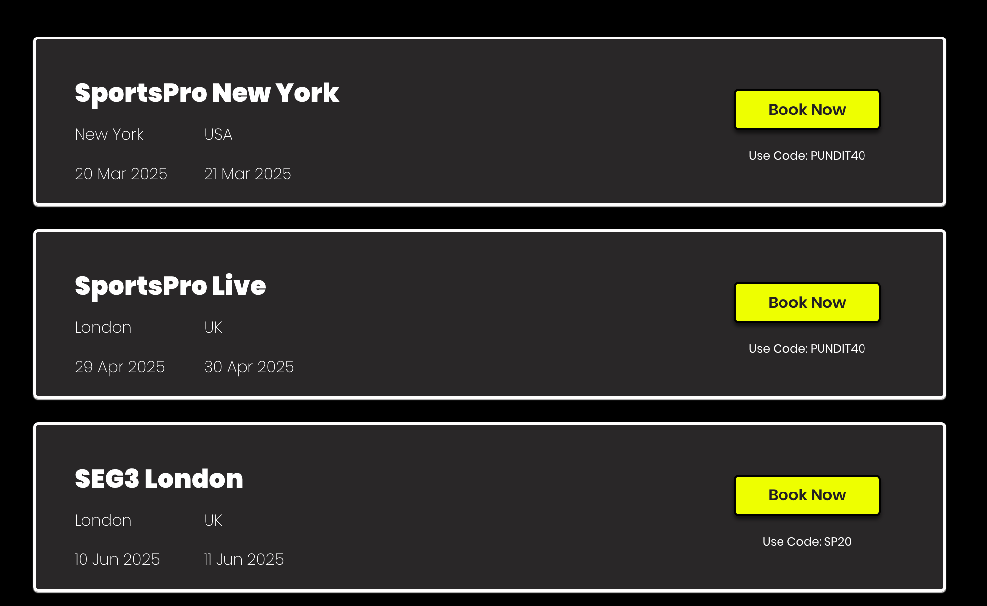 The Ultimate List of Sports Business Conferences 📆