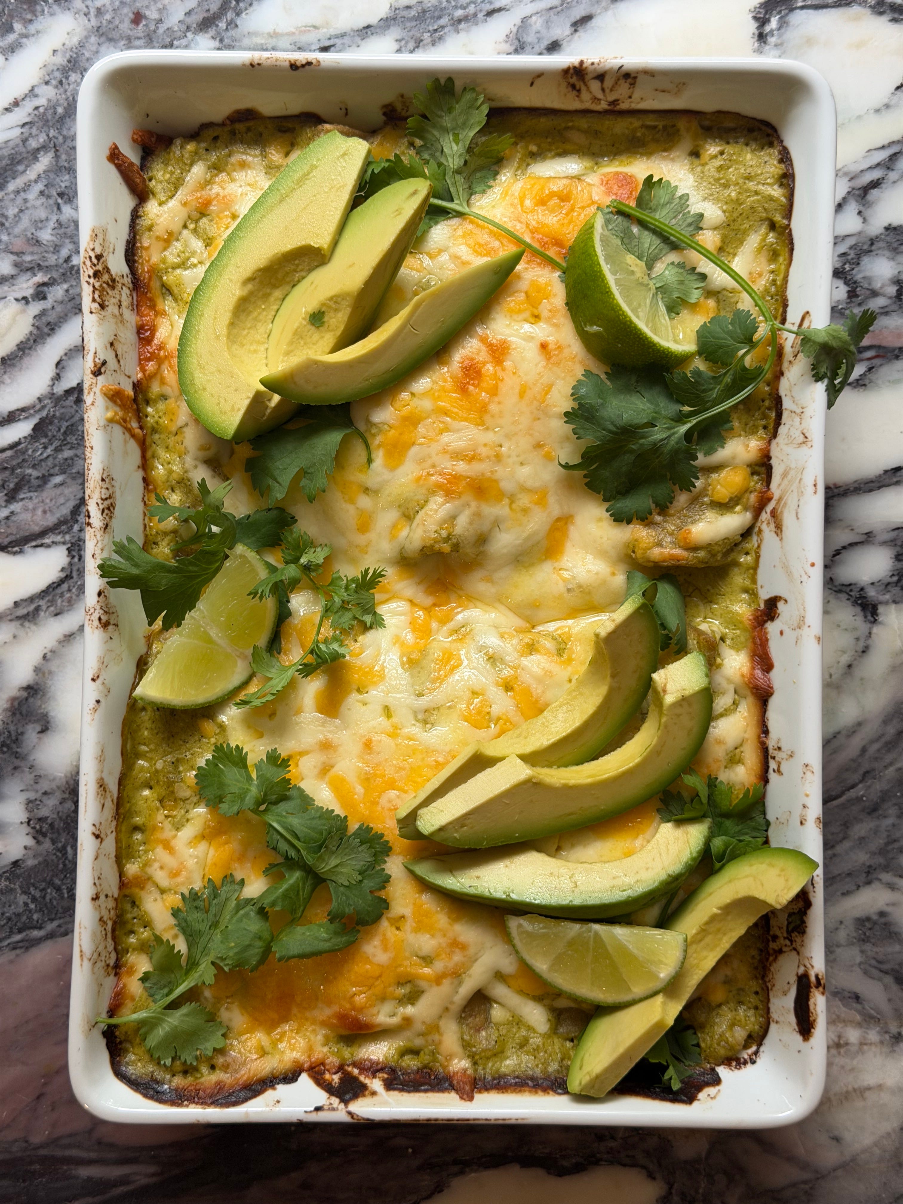 Creamy Chicken Verde Enchiladas - Christina Rossetti
