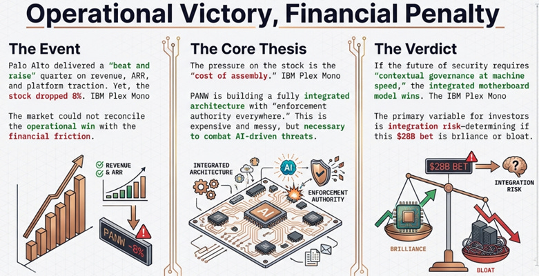 Palo Alto (PANW) 2QFY26 Earnings: Won the Quarter. Lost the Stock.