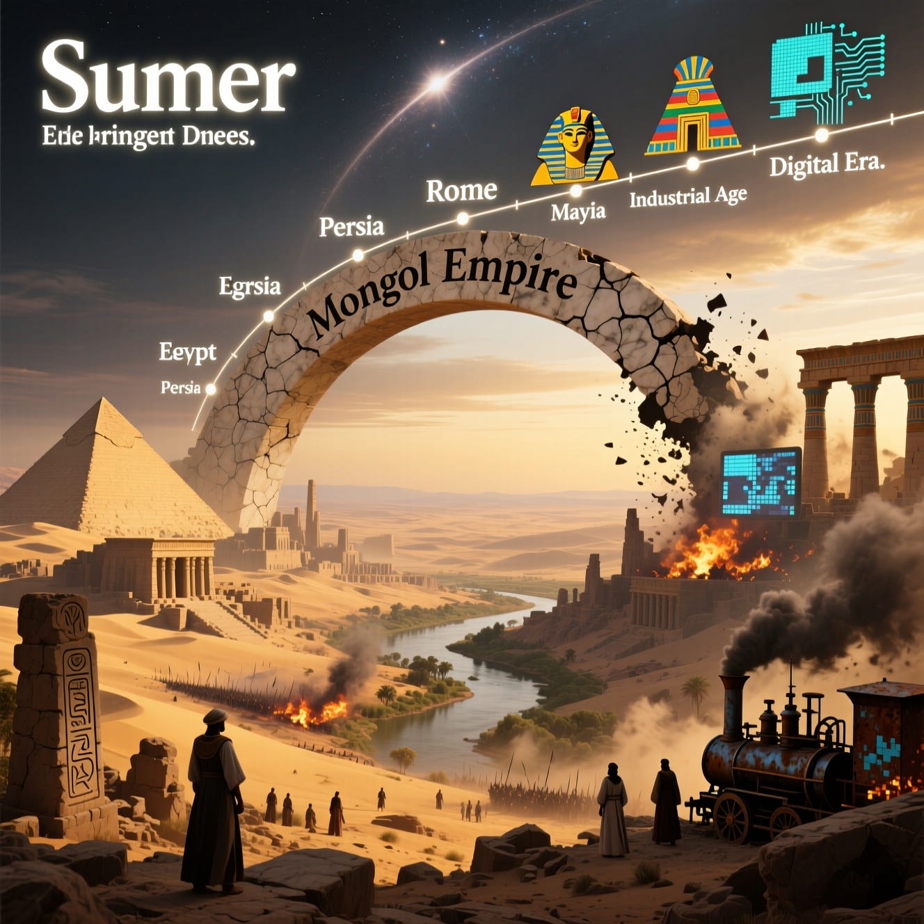 The Rise and Fall of Civilizations: One Epic Visual Timeline