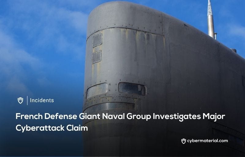 Cyberattack Hits French Naval Group - CyberMaterial