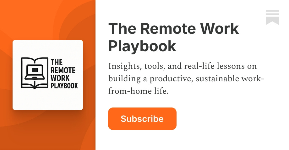 The Remote Work Playbook | Allen Jones | Substack