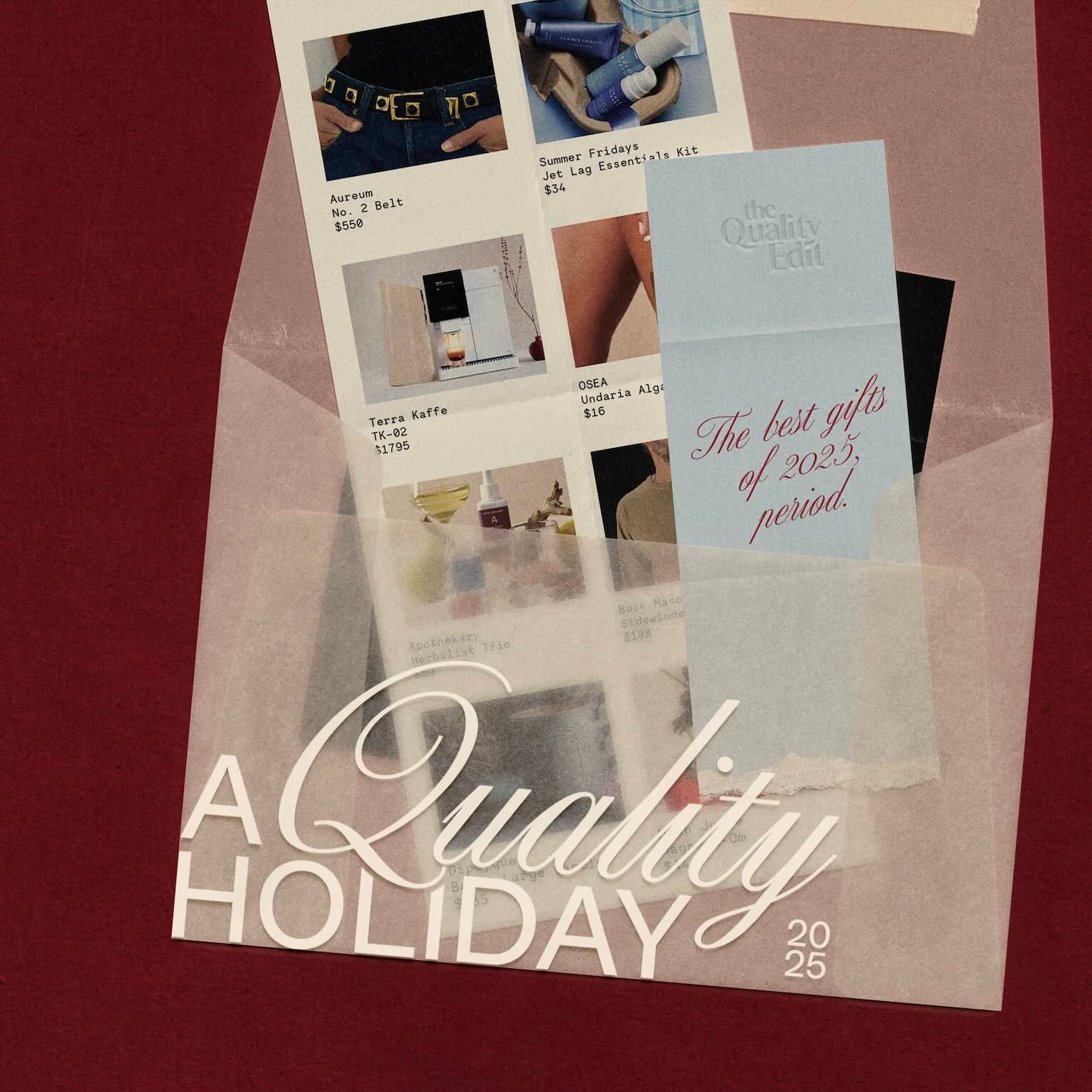 The Best Gifts, Period – Part I - The Quality Edit