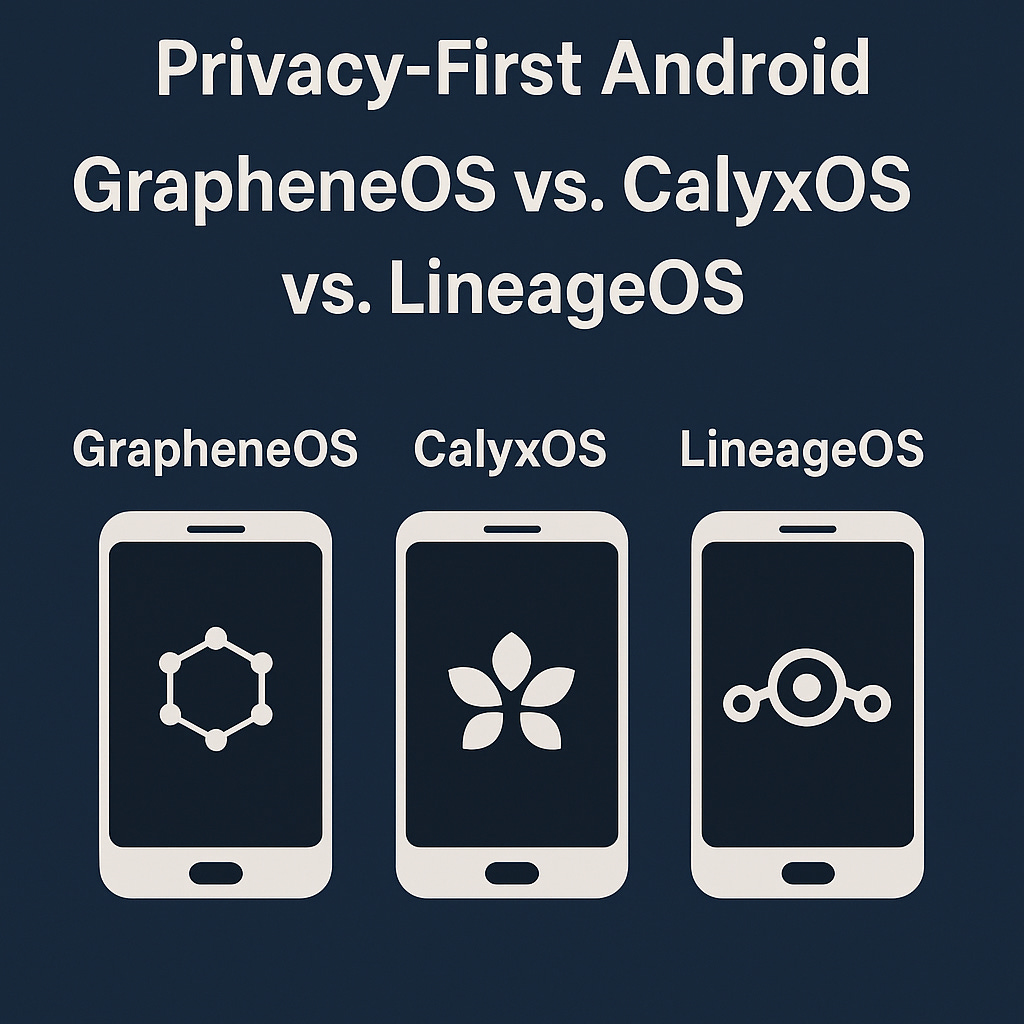 Privacy-First Android: GrapheneOS vs. CalyxOS vs. LineageOS