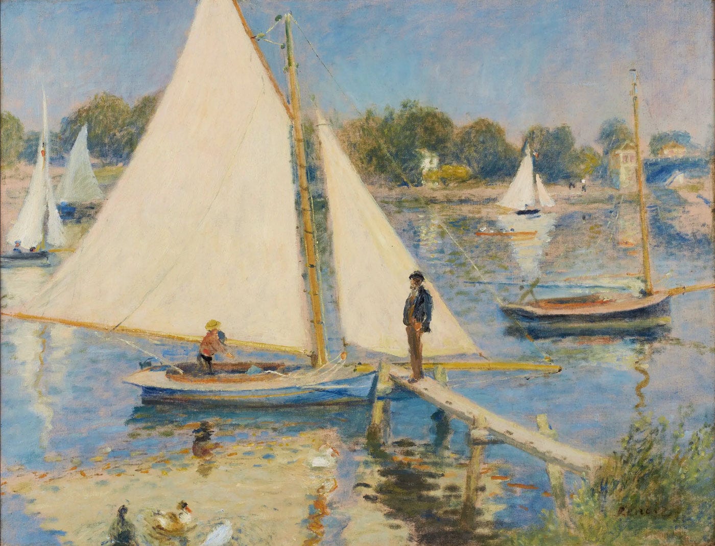 How to recognize the style differences between Monet and Renoir