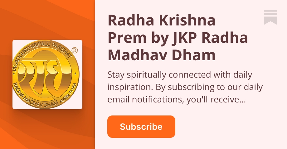 Radha Krishna Prem by JKP Radha Madhav Dham | Substack