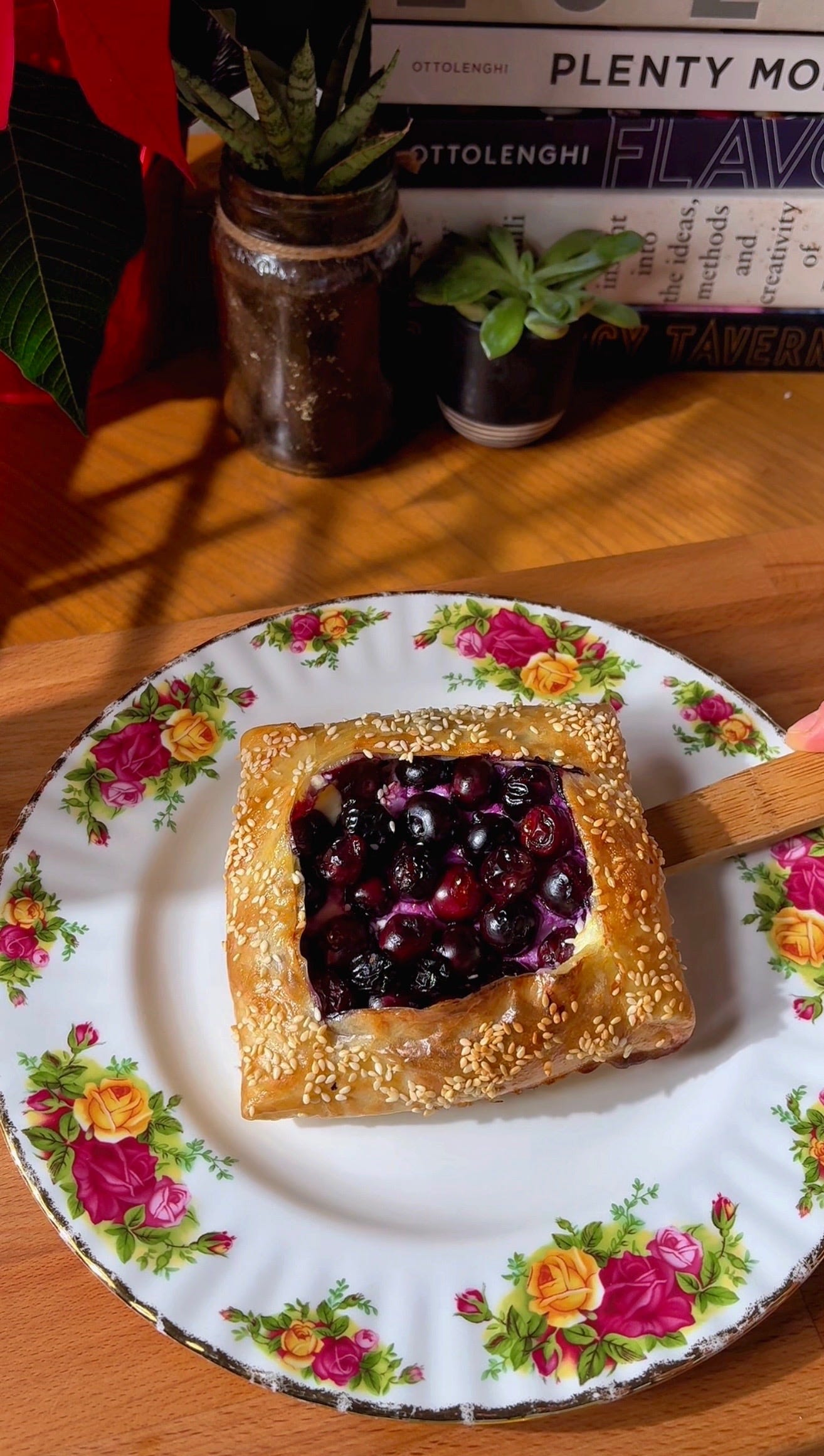 Blueberry and Ricotta Rice Paper Danish - by Chef Josh Gale