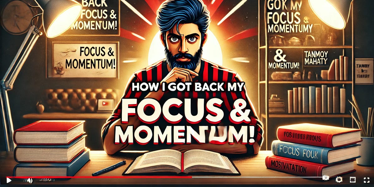 How I Got Back My Focus, Momentum, and Consistency — And How YOU Can Too!