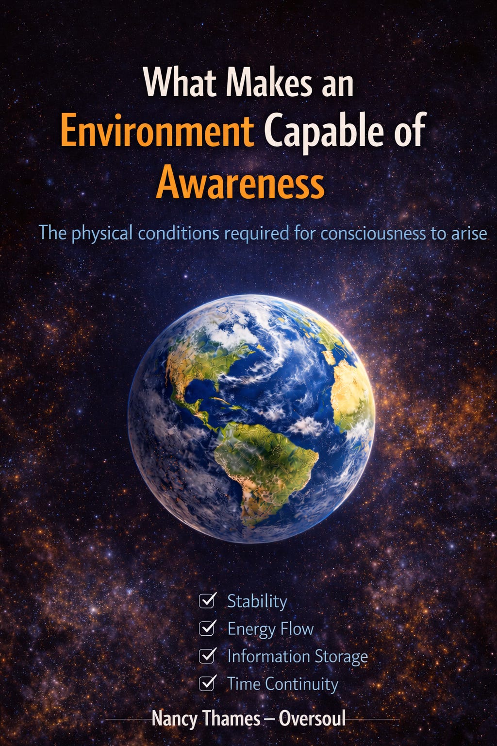 What Makes an Environment Capable of Awareness