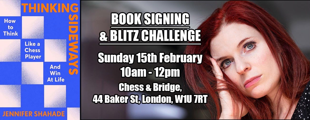 Fresh Books & a London Launch - by Jennifer Shahade