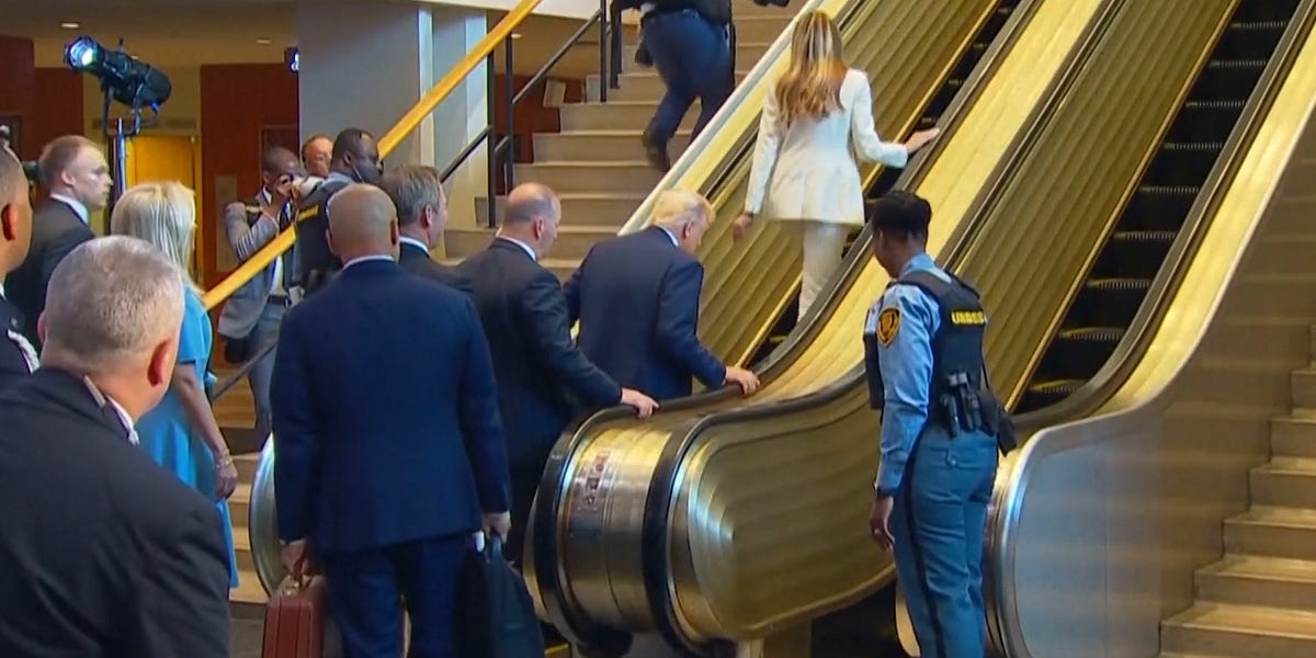 Escalator 1, Trump 0 - by Sean Colarossi