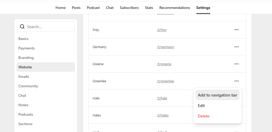 Tip: Using Tags on Substack - Mightier Acorns