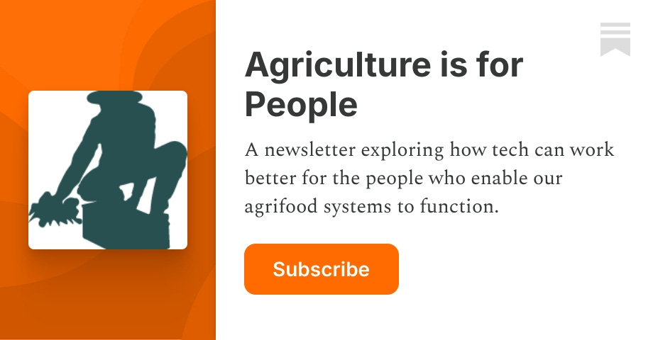 Agriculture is for People | Connie Bowen | Substack