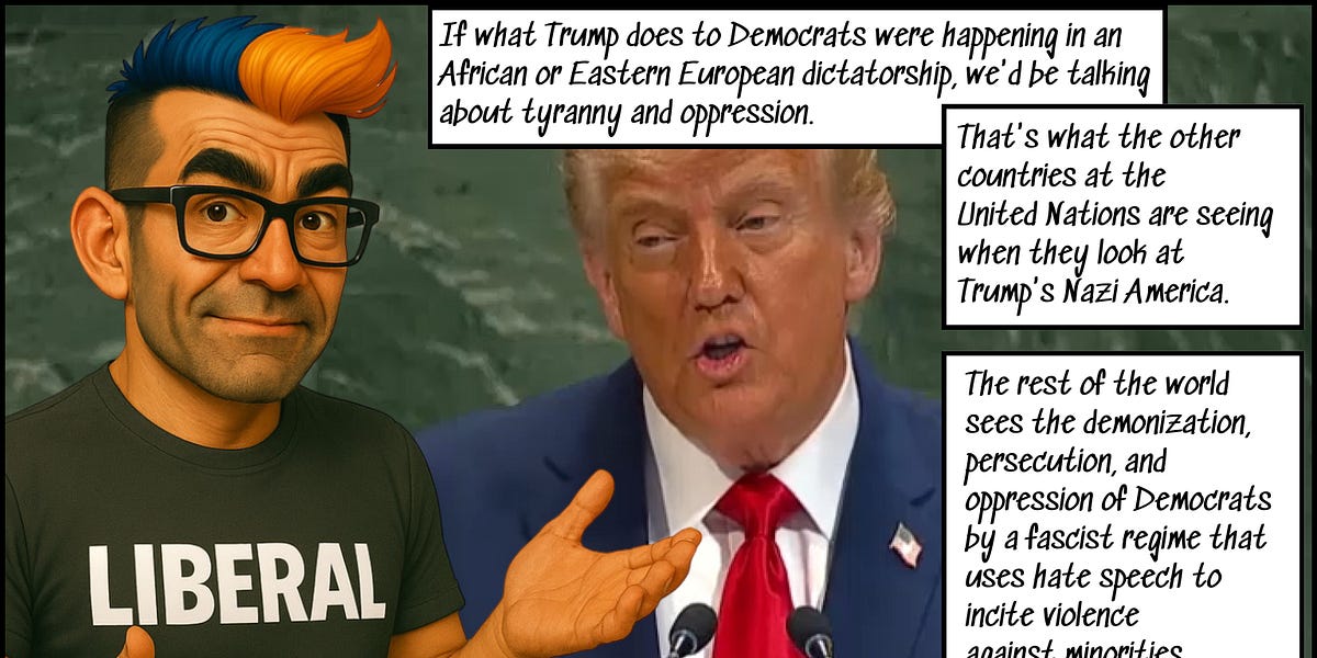 Comicbook supervillain Orange Hitler gives speech at the United Nations ...
