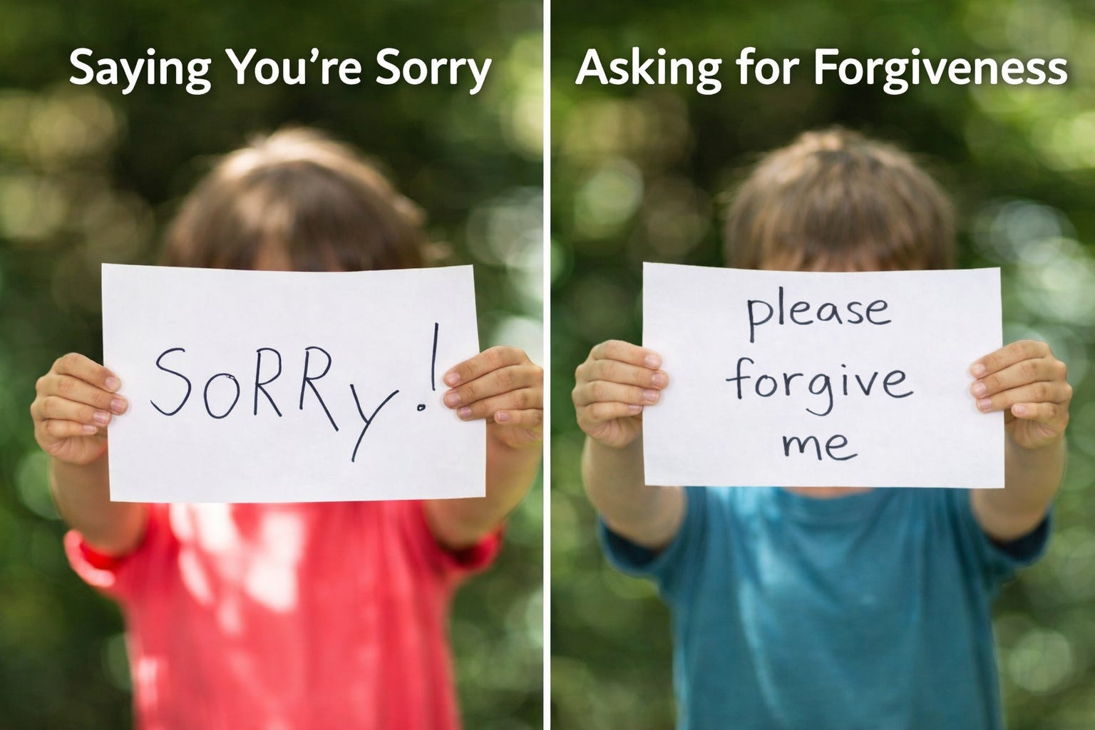 Saying You’re Sorry vs. Asking for Forgiveness