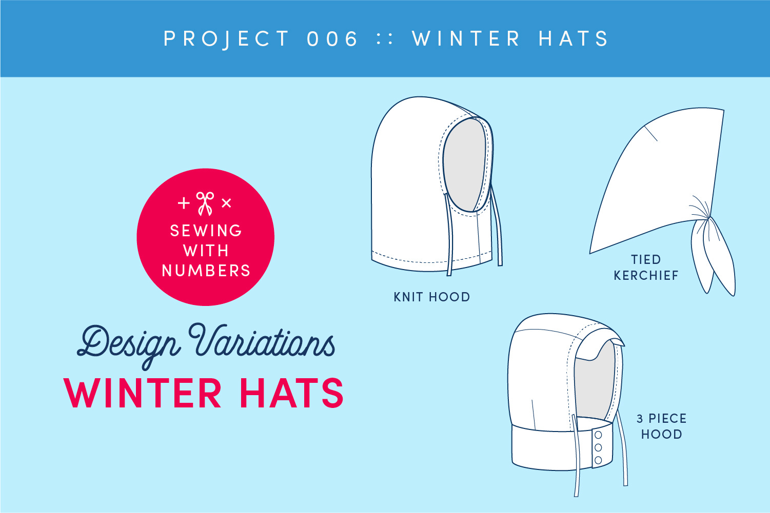Winter Hat Design Variations - by Beth Wood