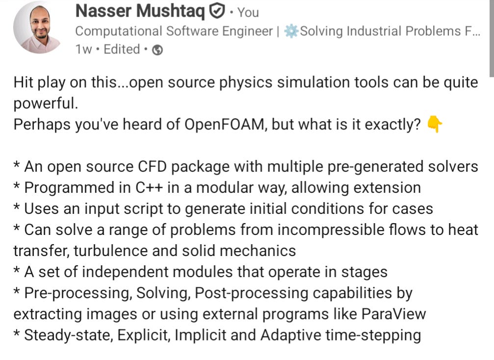 #5: A practical introduction to OpenFOAM for Researchers & Engineers