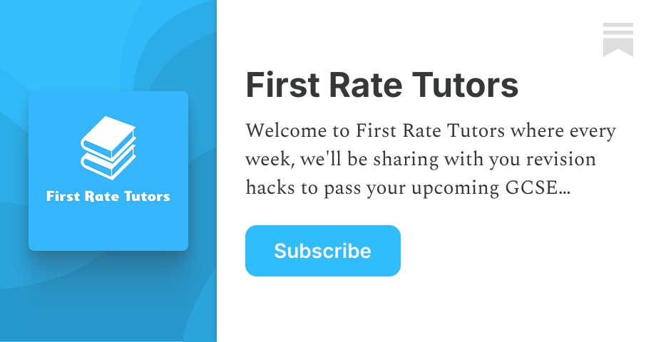 First Rate Tutors | Substack