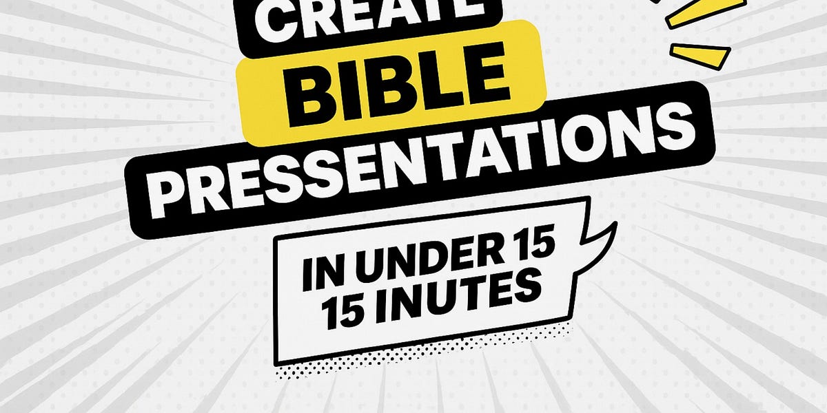 Create Professional Bible Presentations with AI in Under 15 Minutes