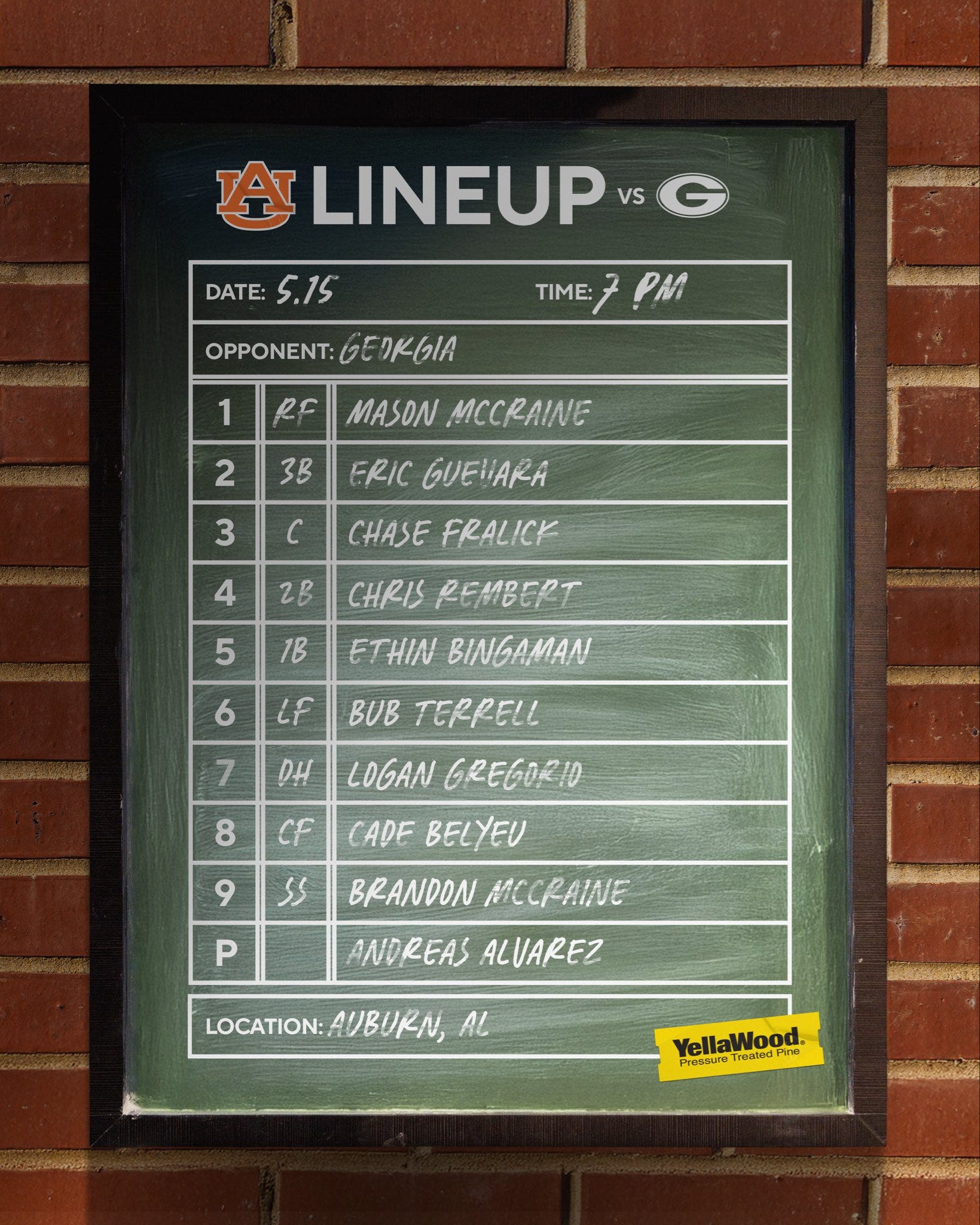 Live Updates: Auburn Baseball vs. Georgia - by Henry Patton