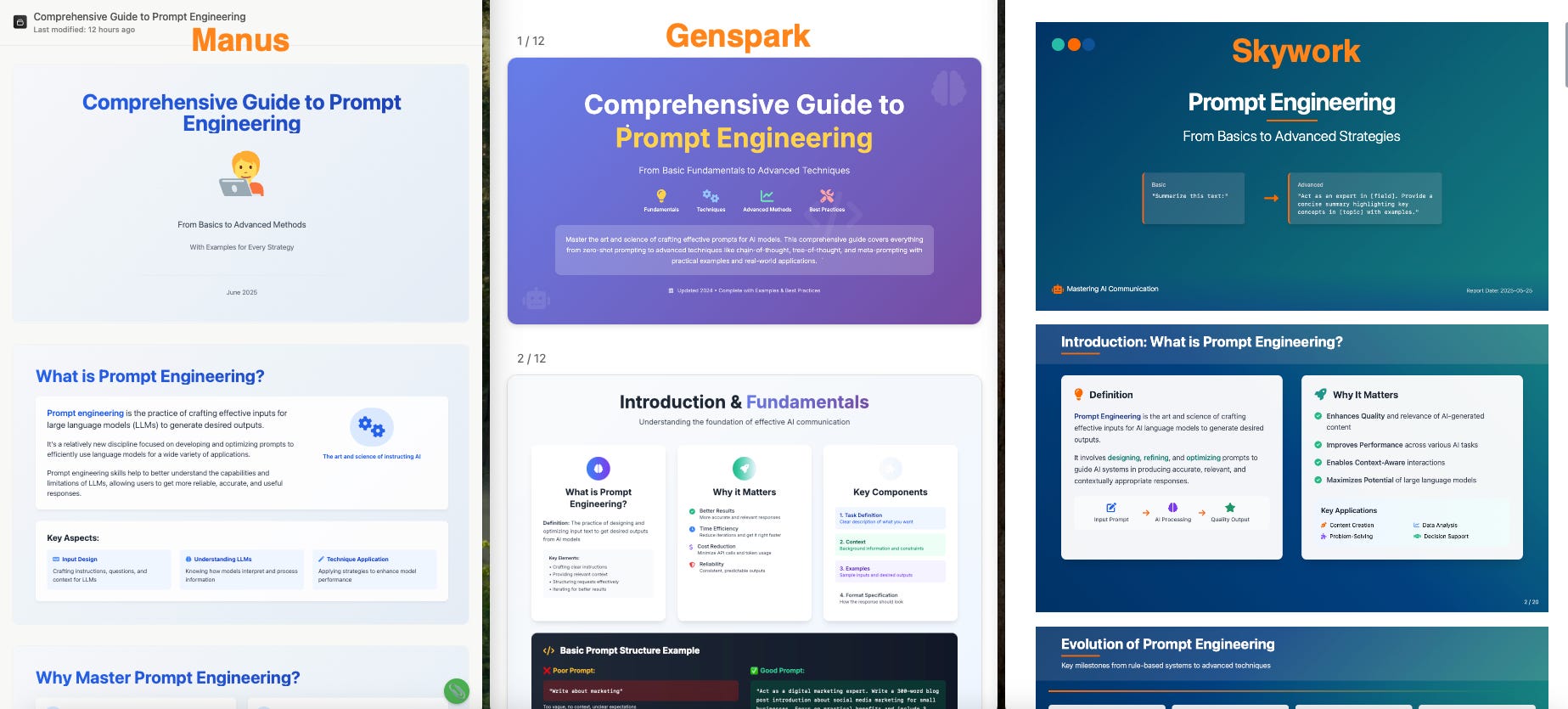 Manus Slides vs GenSpark vs Skywork: The Battle of AI Presentation ...