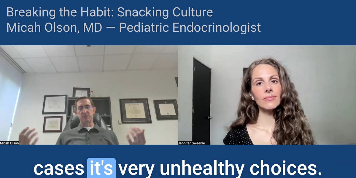 Breaking the Habit: Childhood Snacking Culture