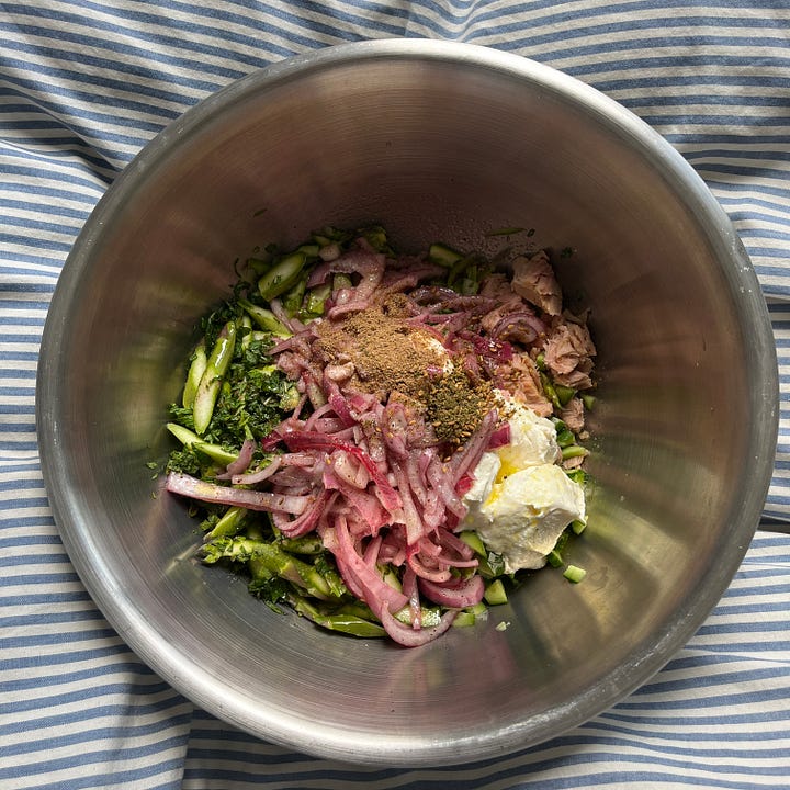 Sumac Onion + Za'atar Tuna Salad - by Aiyana Gabrielle