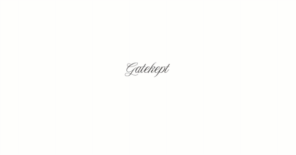 Gatekept | Morgan Vogel | Substack