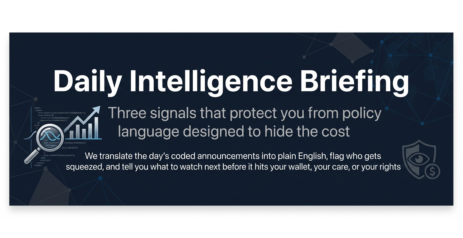 Daily Intelligence Briefing: Health Insurance, SNAP, and Student Loan ...