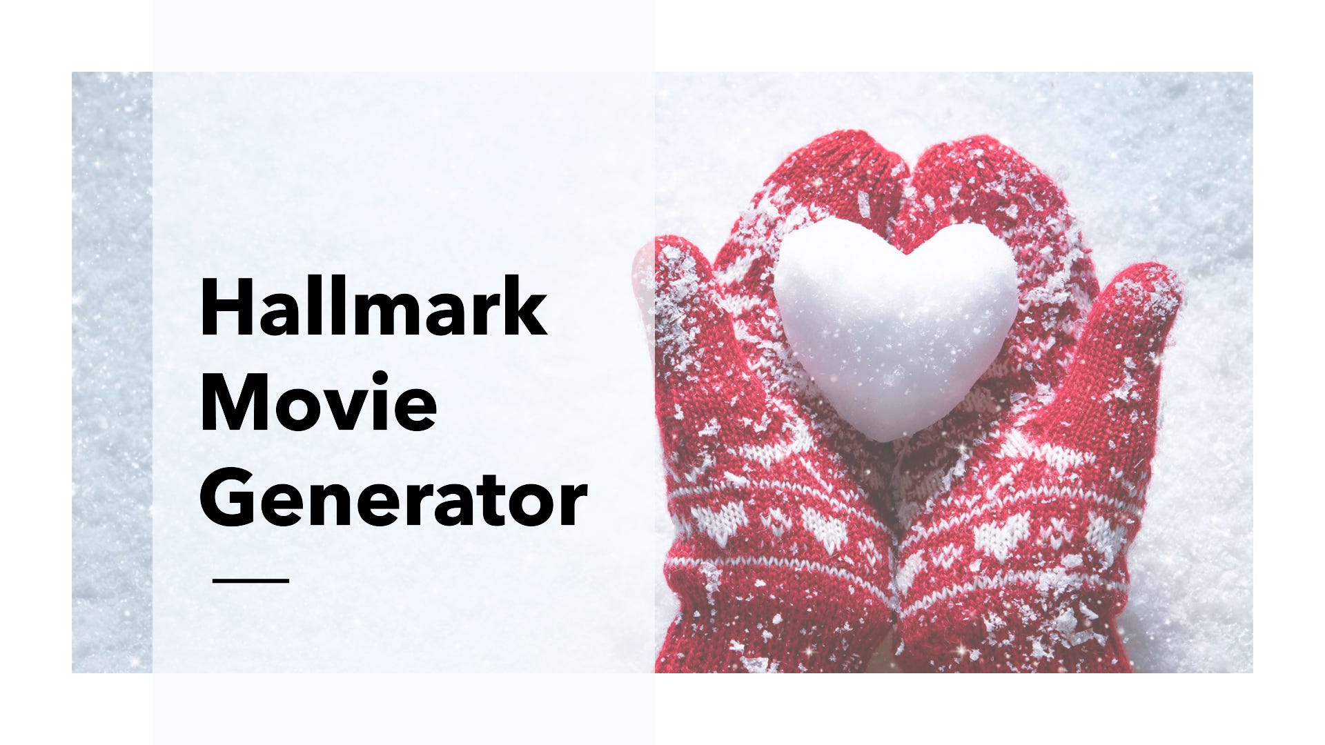 Hallmark Movie Generator Flowchart - by Roman James