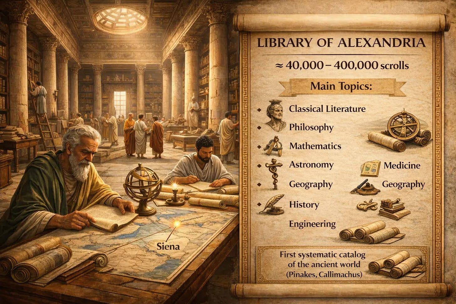 The Library of Alexandria - by Revista de Historia