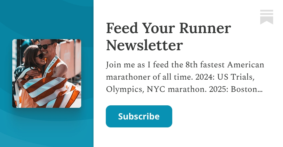 Feed Your Runner Newsletter | Ashley Young | Substack
