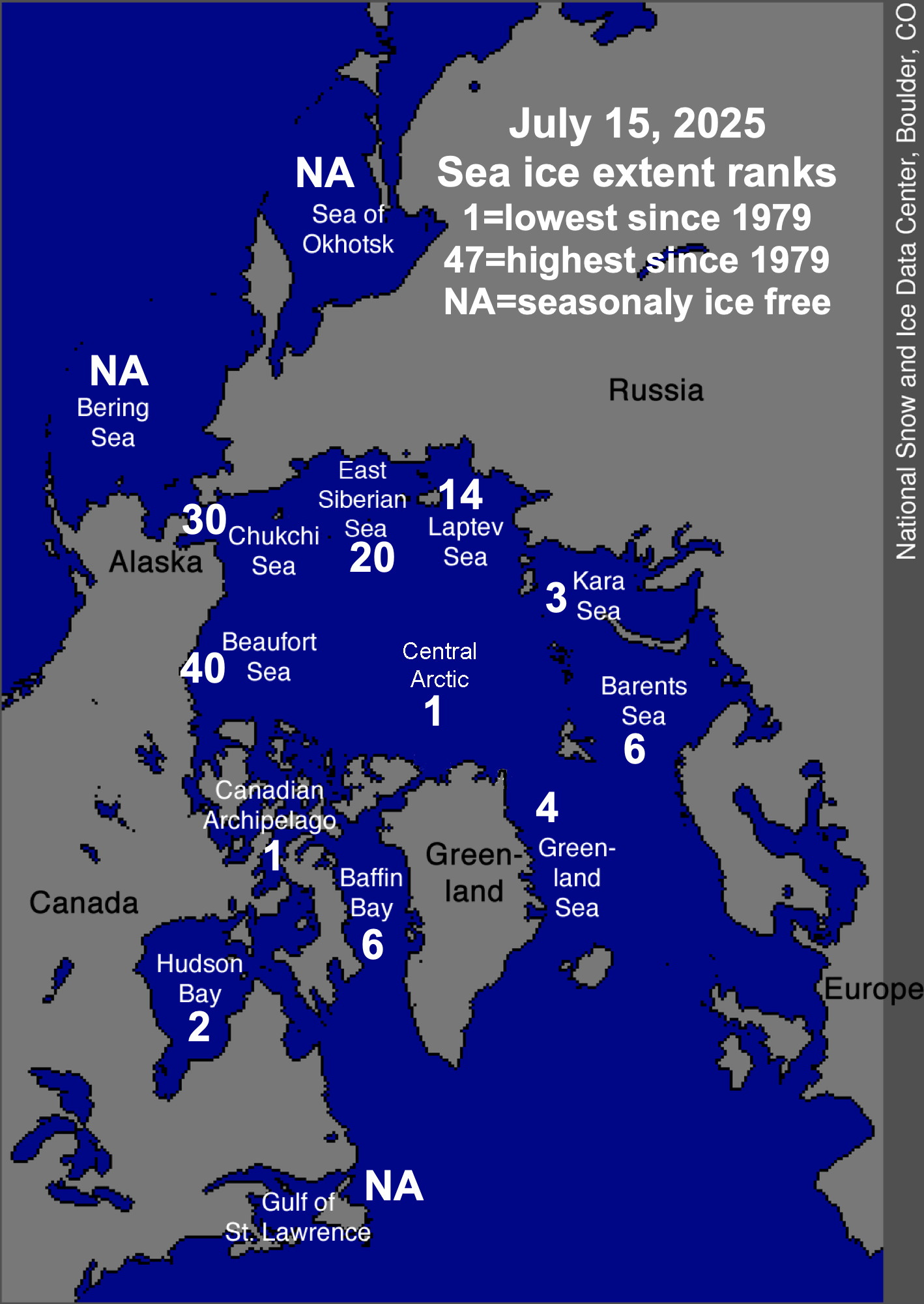 July 2025 Arctic Sea Ice Update - by Rick Thoman