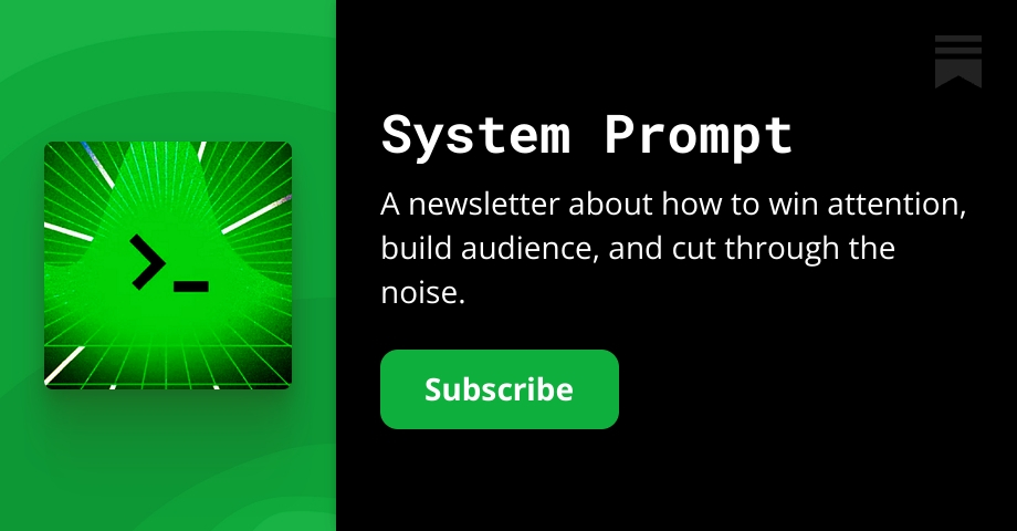 System Prompt | Cody Luongo | Substack