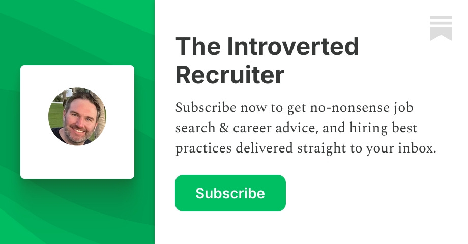 The Introverted Recruiter | Lee Harding | Substack