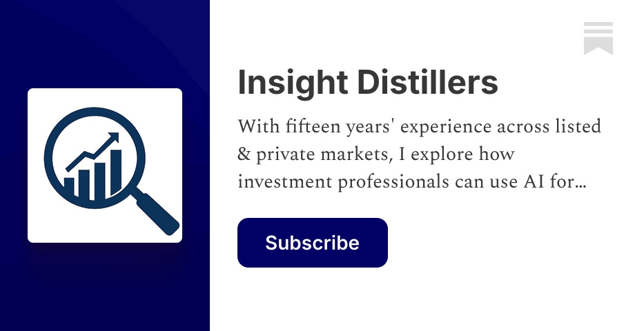 Insight Distillers | Peter Sahui, CFA | Substack