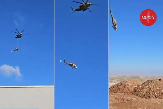 Israeli Military Helicopter Crashes Near Bethlehem in the Occupied West ...