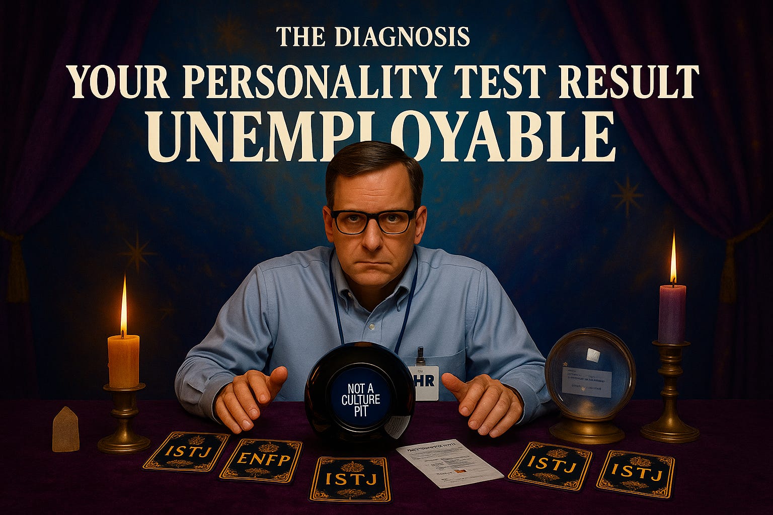 YOUR PERSONALITY TEST RESULTS ARE IN: UNEMPLOYABLE