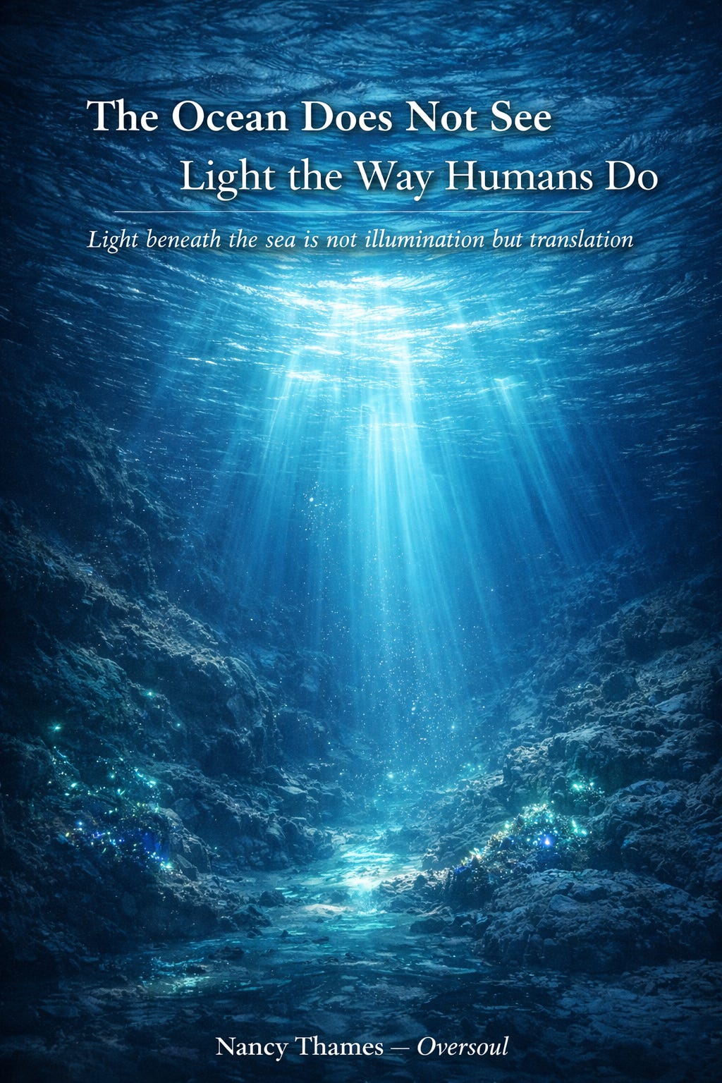 The Ocean Does Not See Light the Way Humans Do
