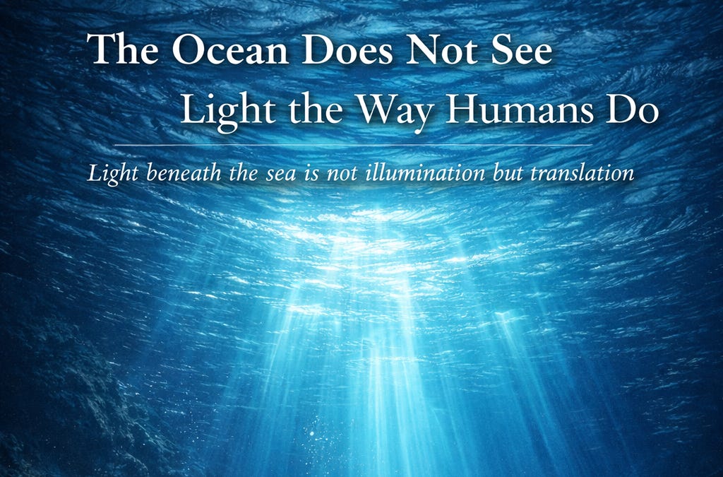 The Ocean Does Not See Light the Way Humans Do