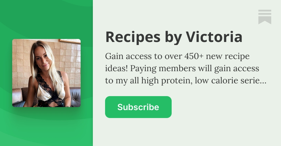 Recipes by Victoria | Substack
