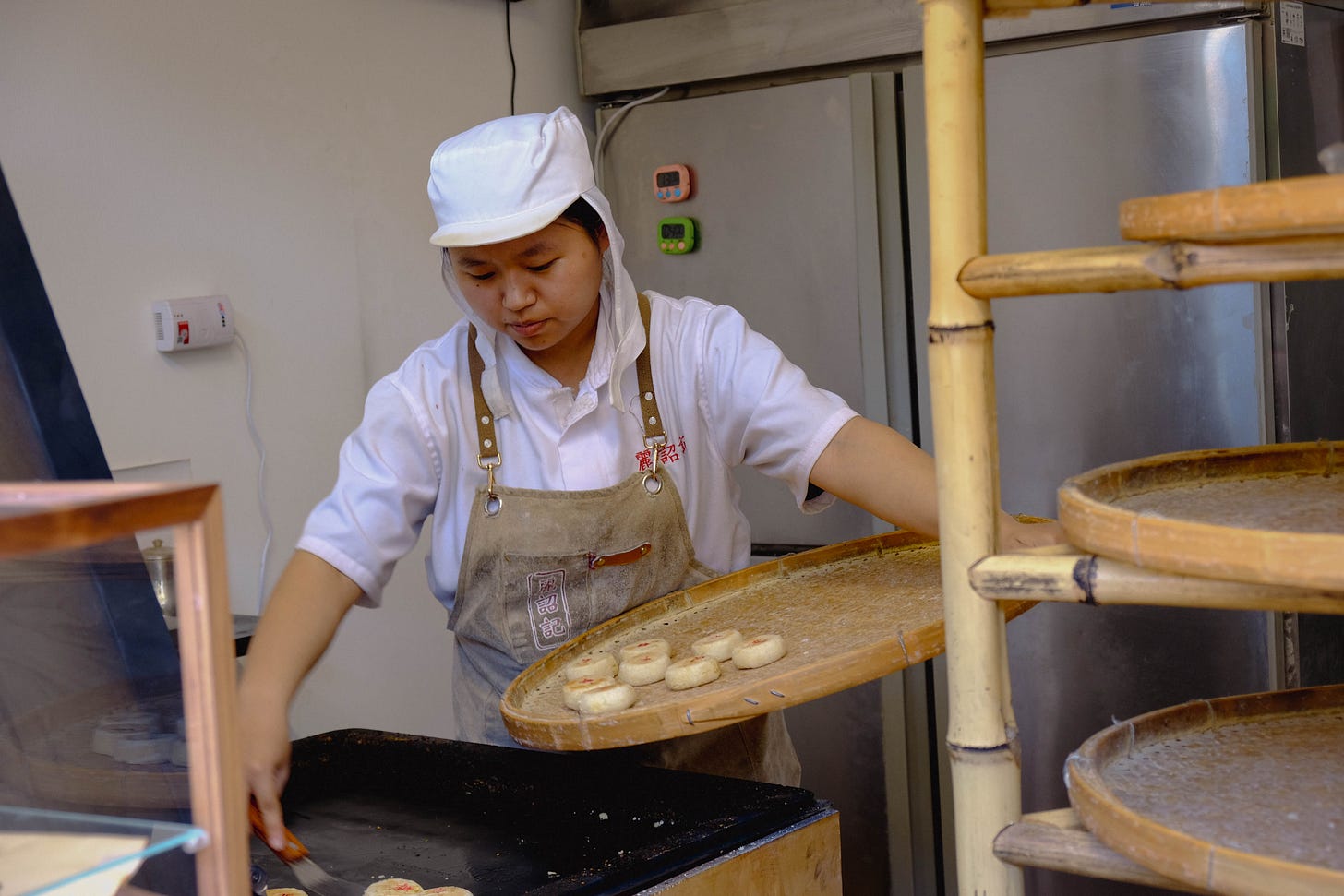 Mung bean cakes 绿豆馅饼 - by Hannah Che - Little Soybean