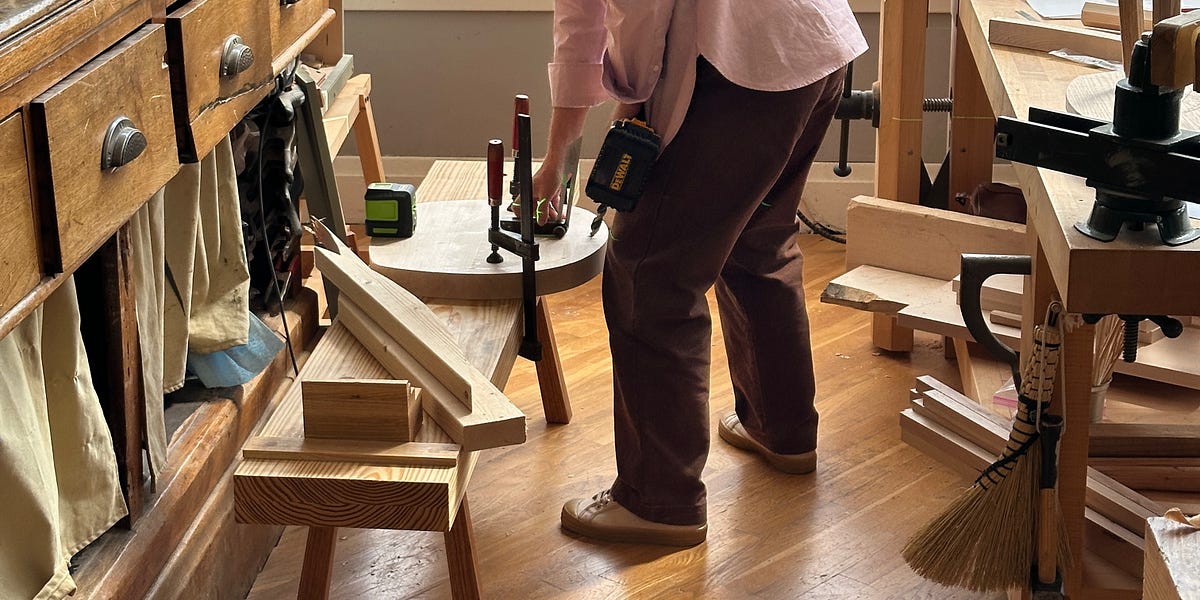 Kale’s Final Apprenticeship Chair - by Christopher Schwarz