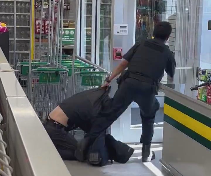 WATCH: A security guard was captured on video punching and violently ...