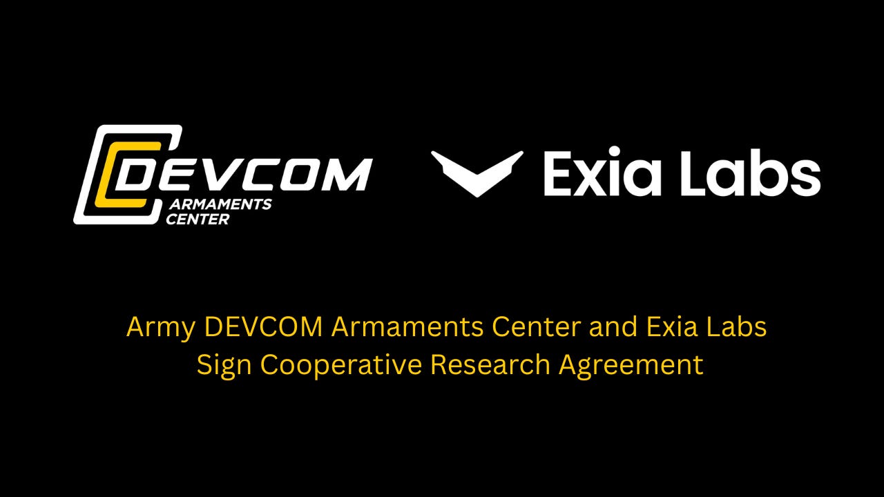 Exia Labs Announces Cooperative R&D with U.S. Army DEVCOM Armaments ...