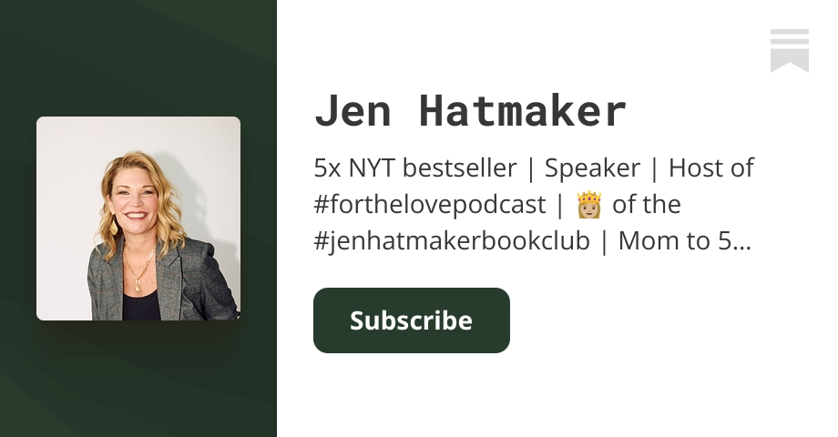 Jen Hatmaker | Substack