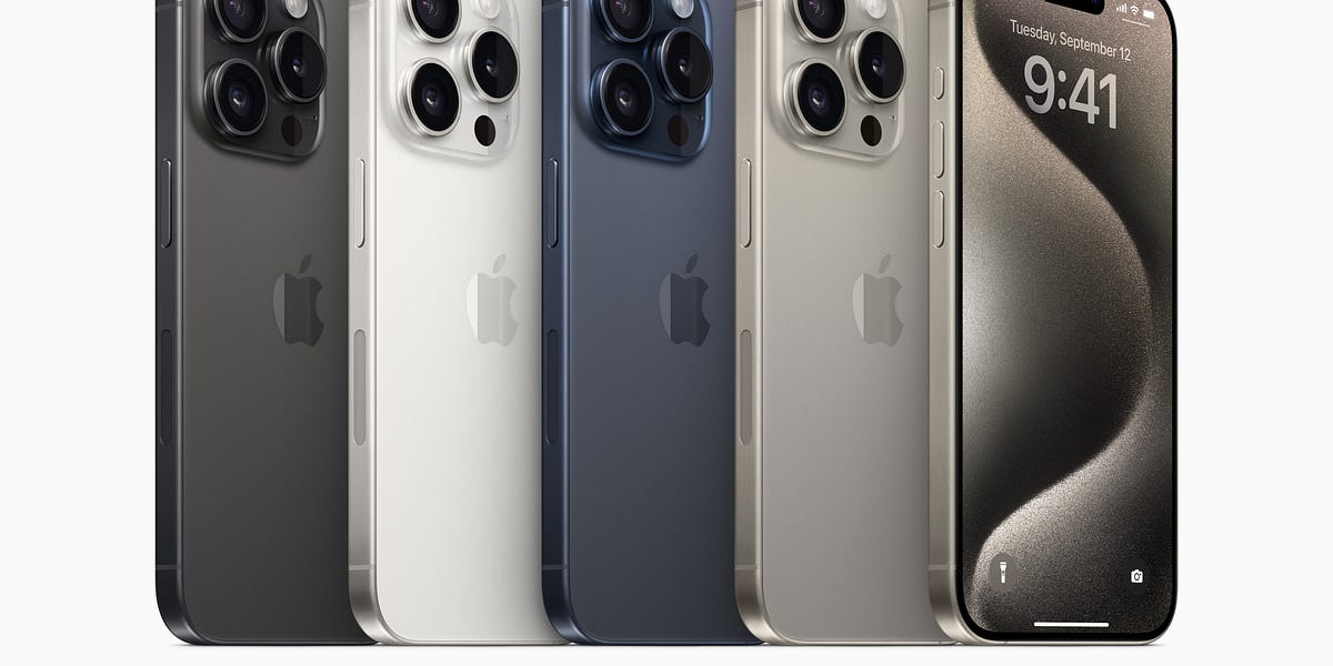 iPhone 15 Pro colors: see Apple's four titanium colors