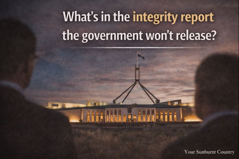 What’s in the integrity report the government won’t release?