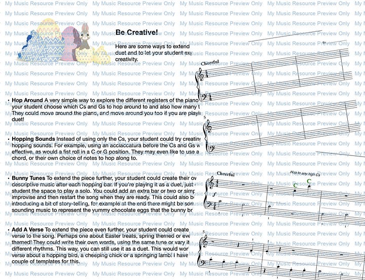 3 elementary Easter composition activities