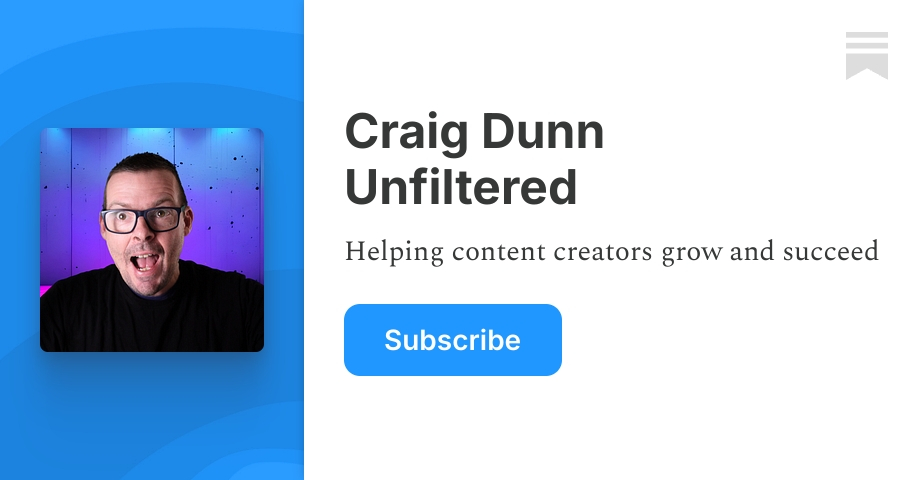 Craig Dunn Unfiltered | Substack